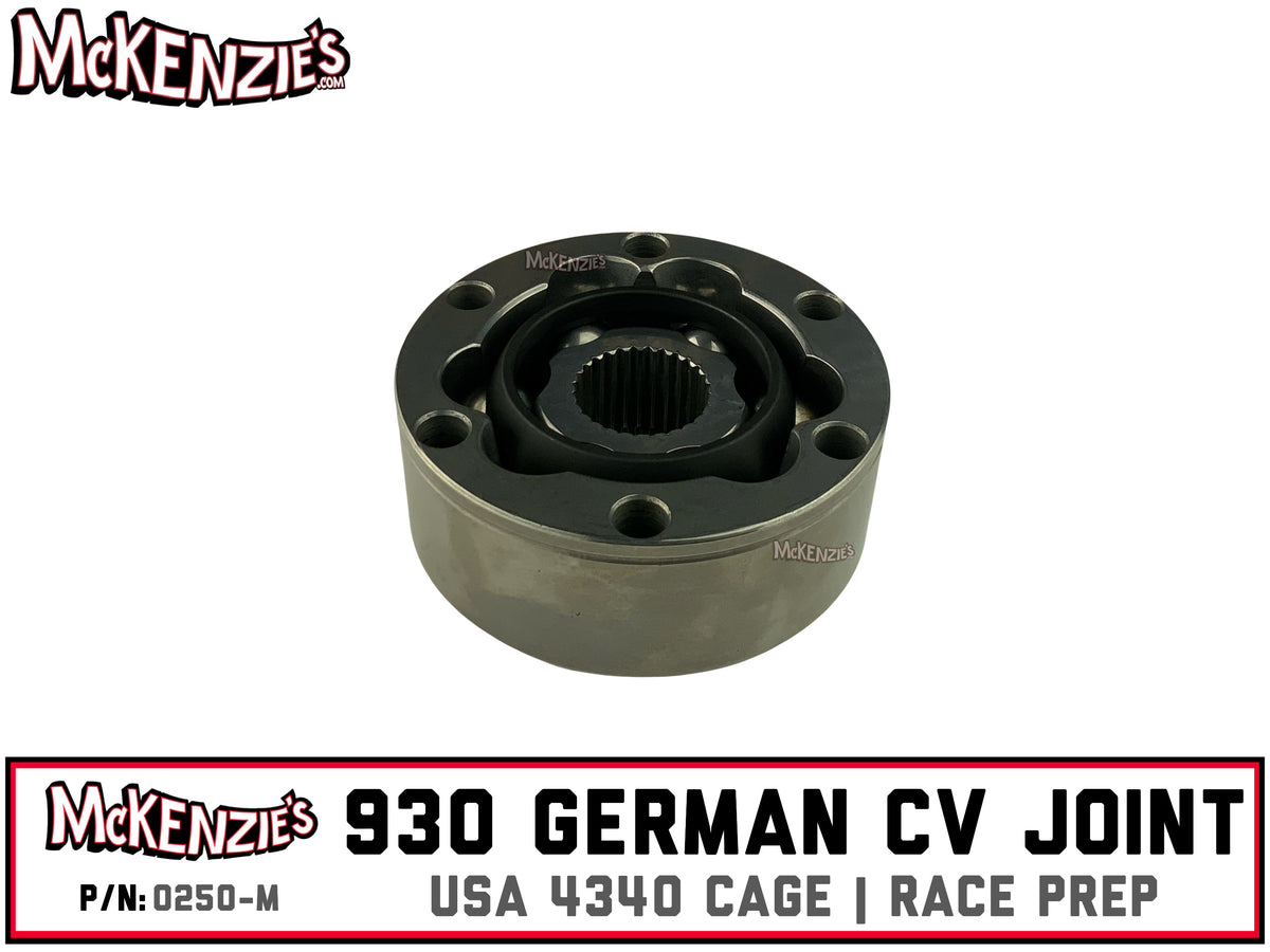 930 CV Joint | 4340 CAGE BLACK | PREPPED| McKenzie's