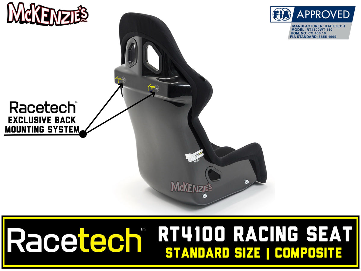 RaceTech RT4100 Racing Seat | Standard Size| McKenzie's
