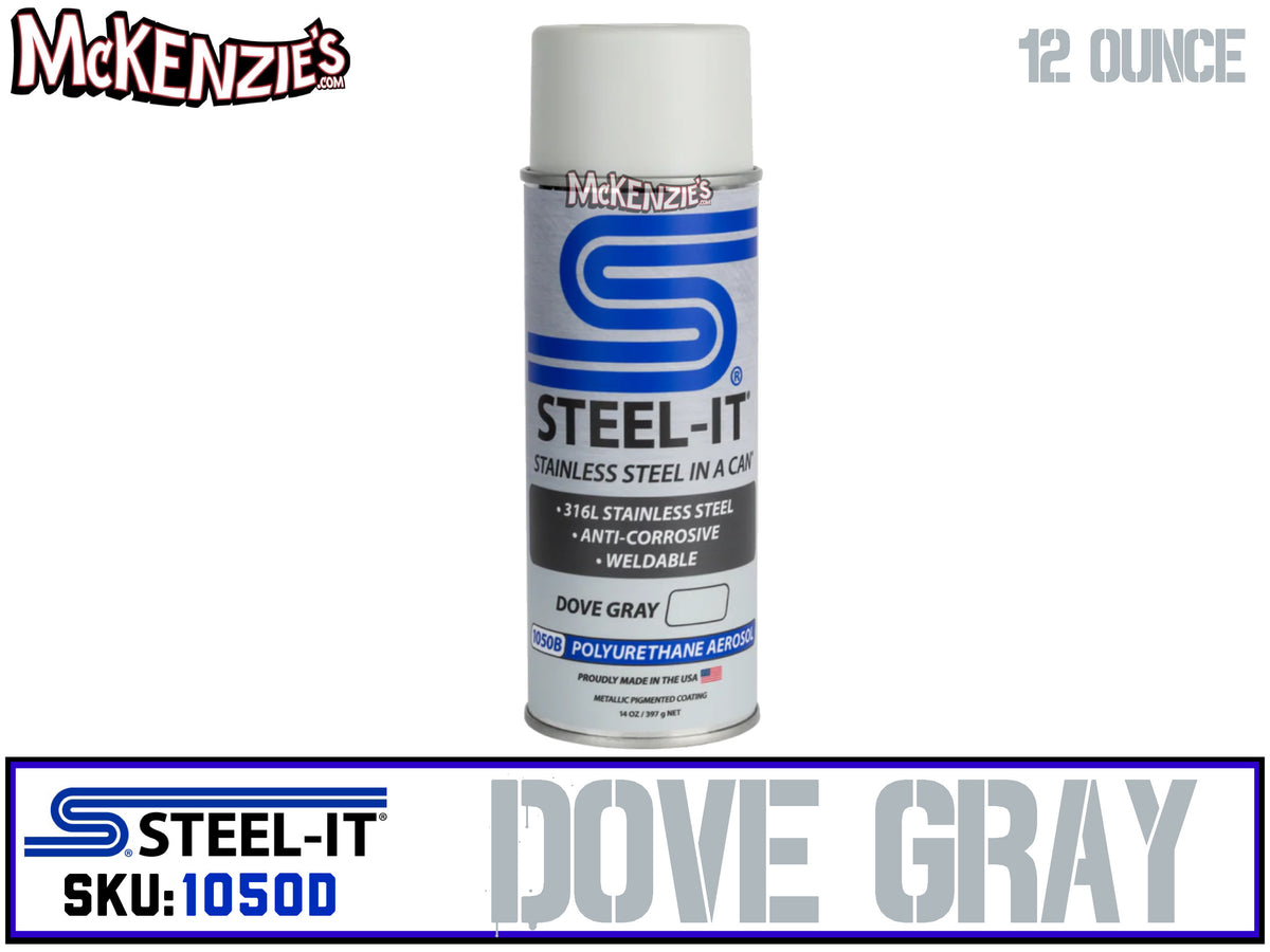 STEEL-IT DOVE GRAY | 1050D | 12oz Aerosol| McKenzie's